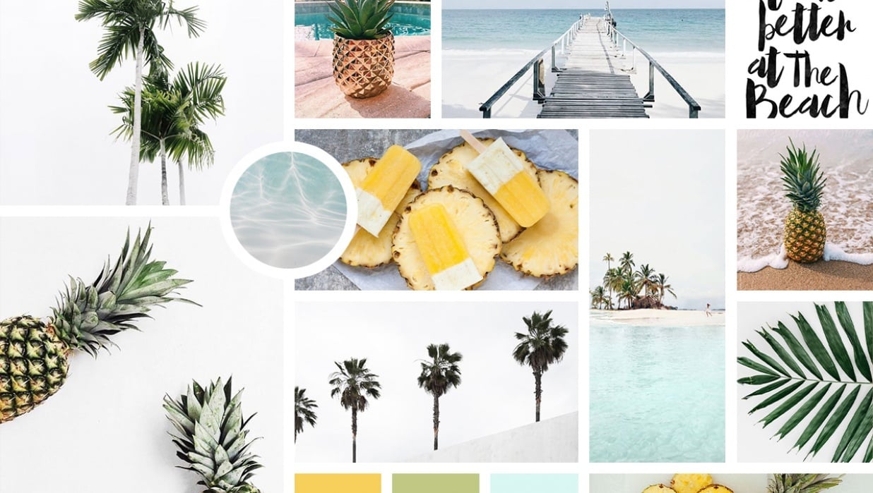 Tropical Mood Board | Skillshare Student Project