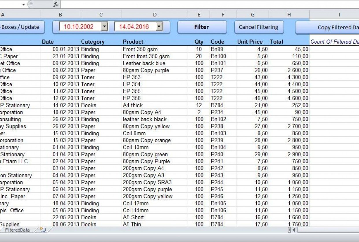 Find Data Between Two Dates In Excel Skillshare Student Project