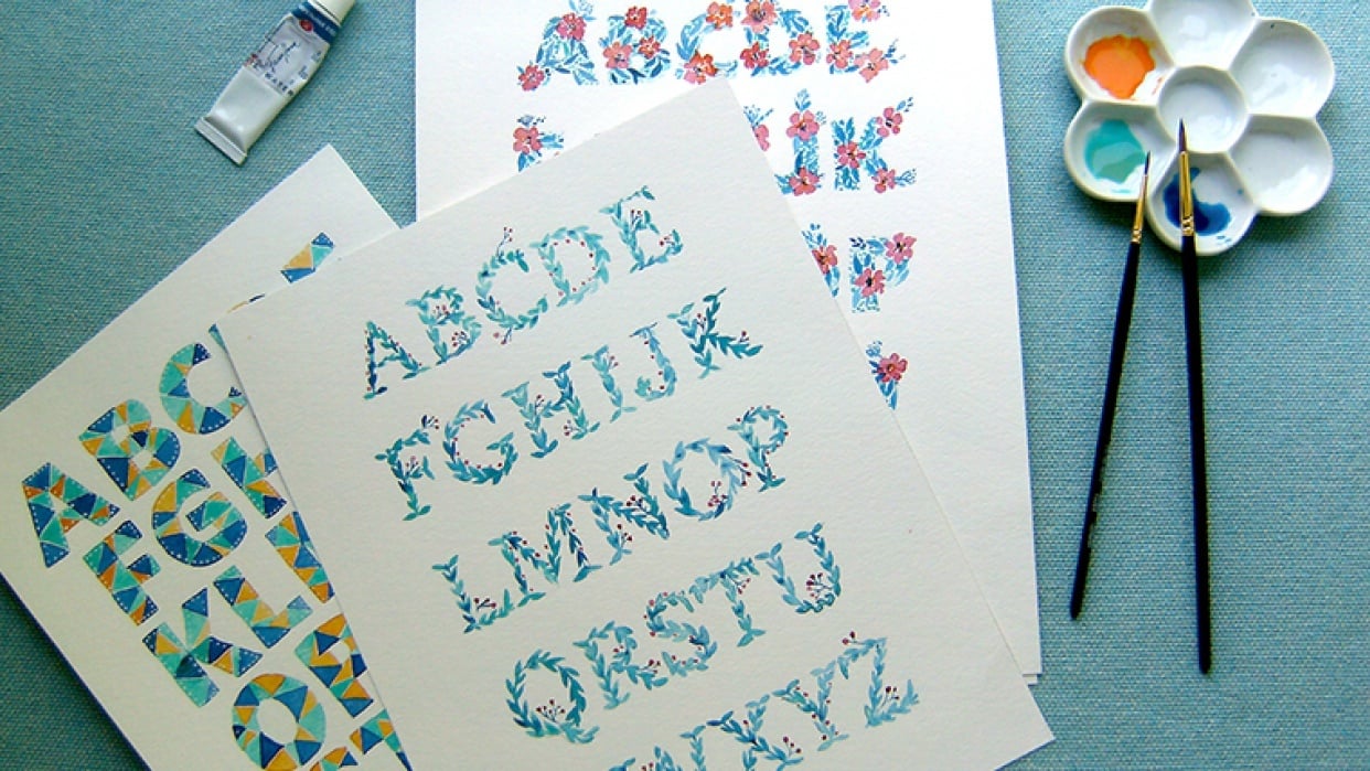 Alphabets sample projects | Skillshare Student Project