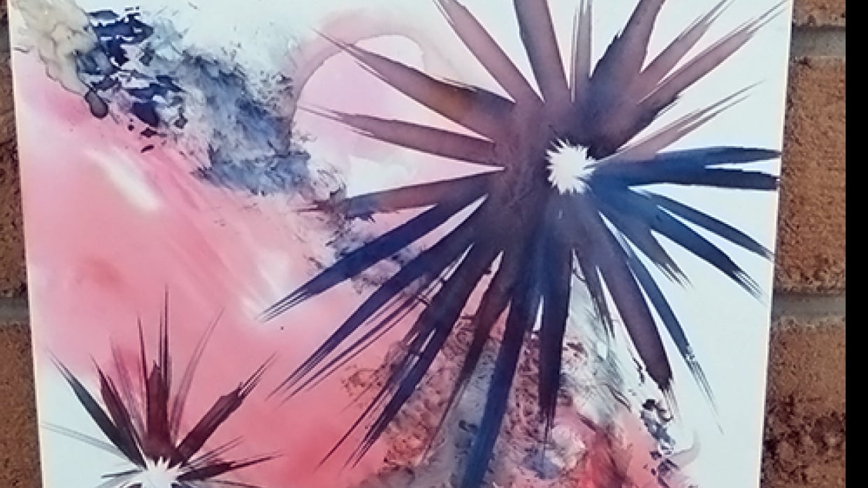 Tropical Forest - Monotype print | Skillshare Student Project