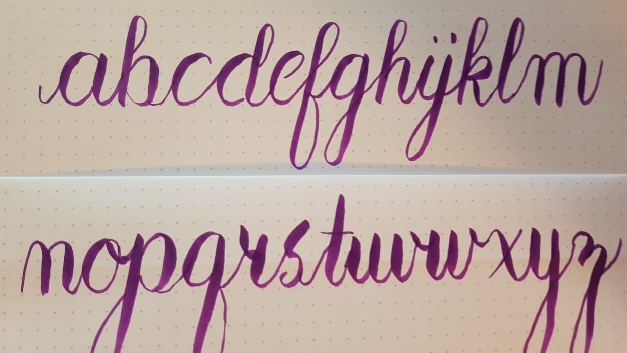 Brush Lettering Alphabet | Skillshare Student Project