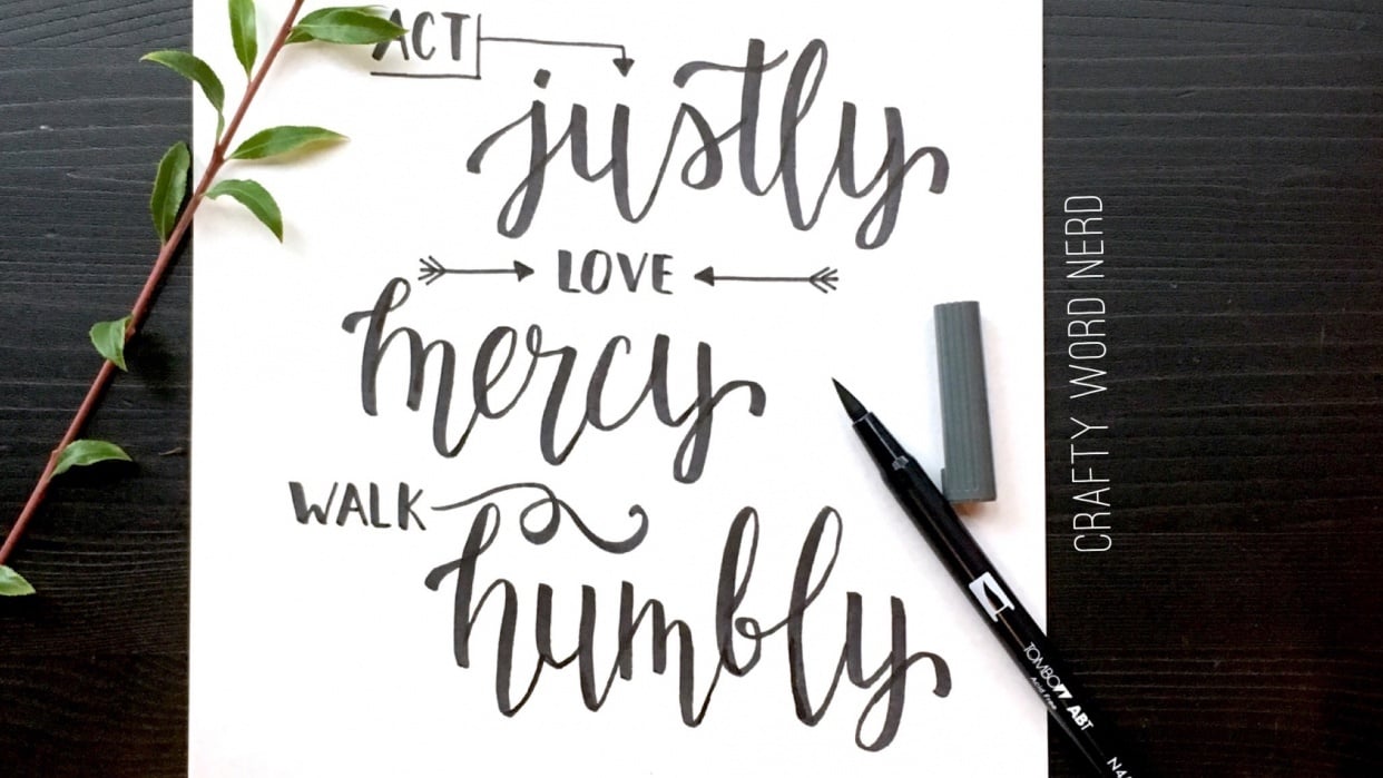 First Brush Lettering Project | Skillshare Student Project