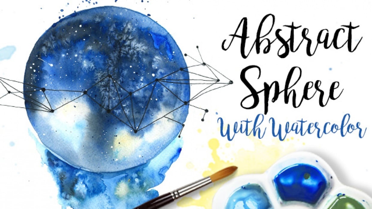 Be Creative: Paint Modern Abstract Illustration with Watercolor ...