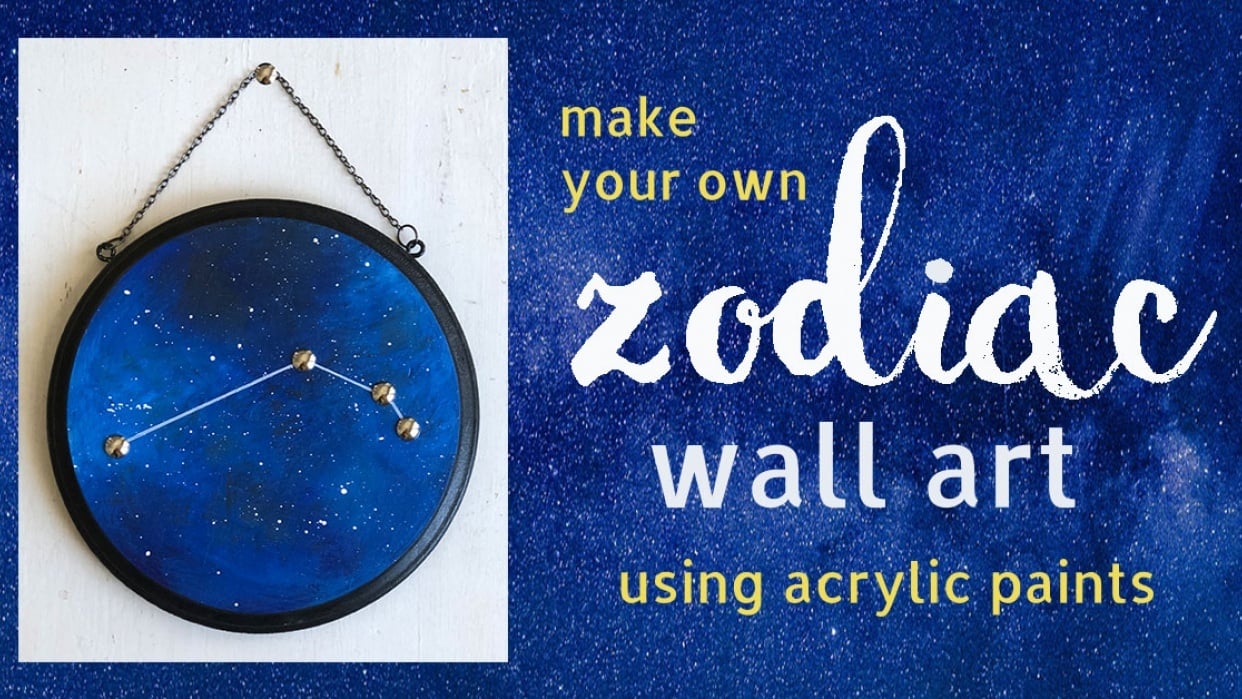 zodiac wall art class - intro video | Skillshare Student Project