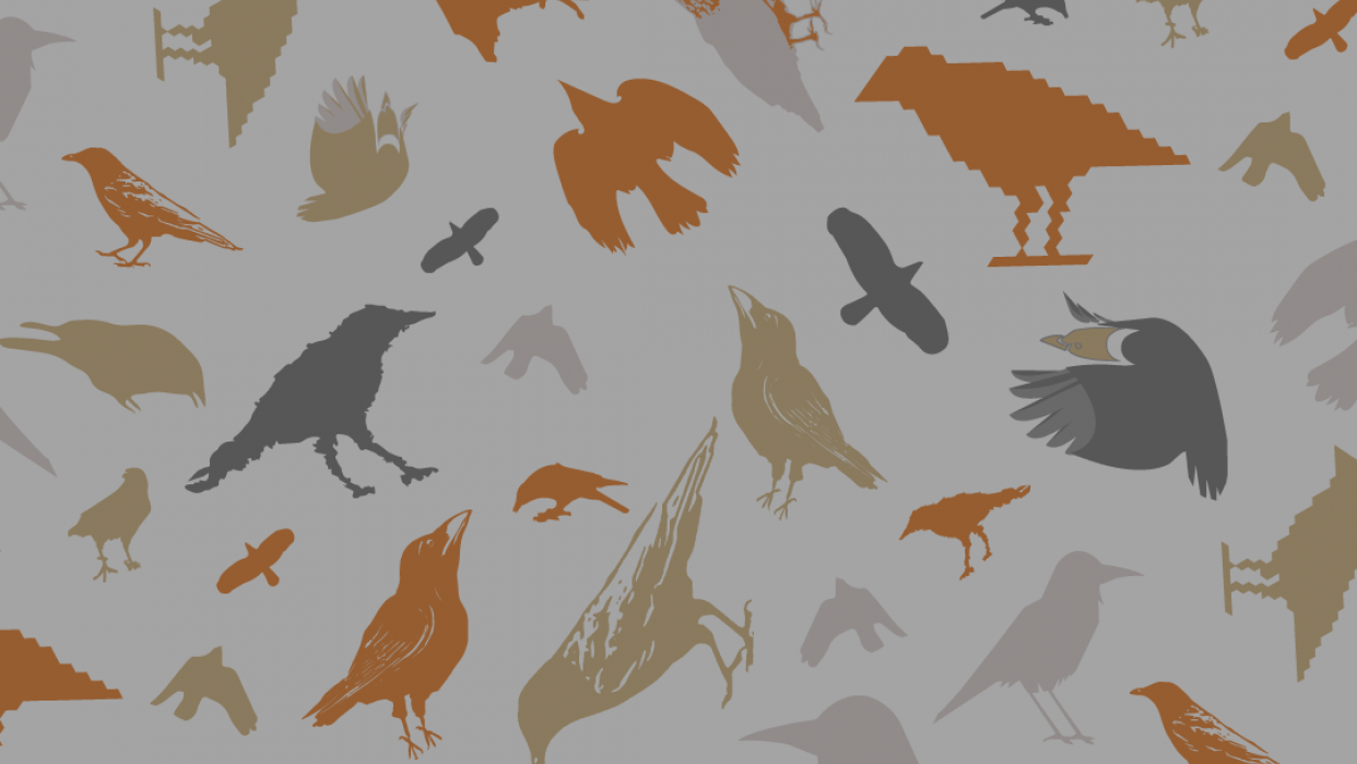 Crow Theme in Half-Drop Pattern | Skillshare Student Project