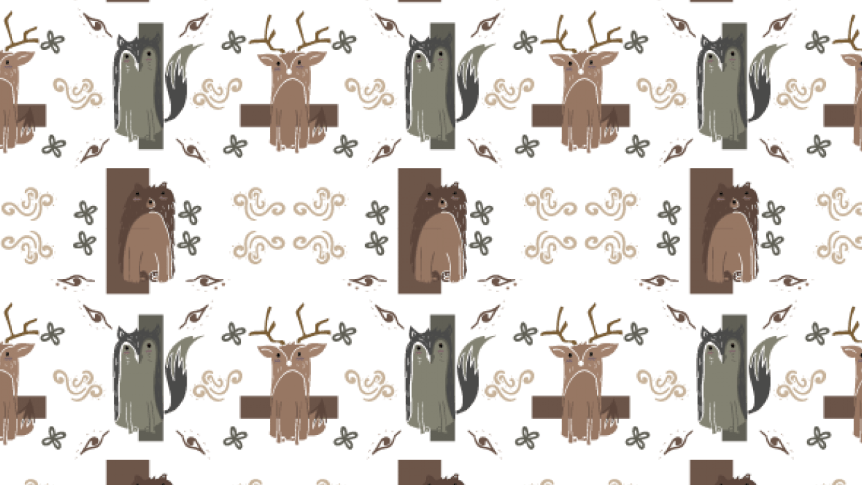 Woodland Animals Repeating Pattern | Skillshare Student Project