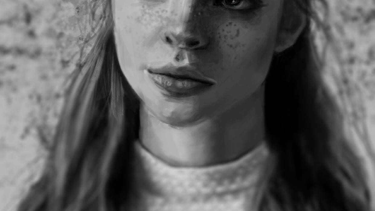 Light and Shade Grayscale Portrait | Skillshare Student Project