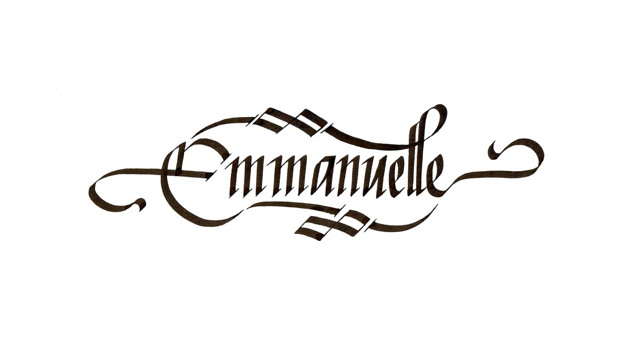 My first name's calligraphy | Skillshare Student Project