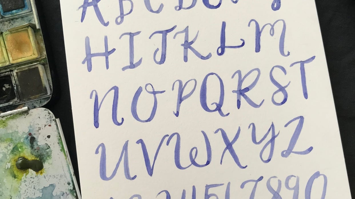 Lettering excercise | Skillshare Student Project