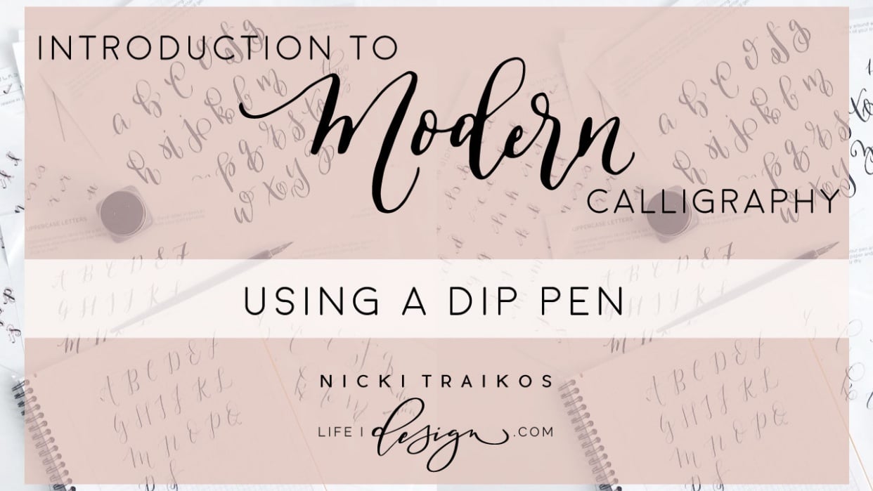 Published!! Introduction to Modern Calligraphy using a dip pen for ...