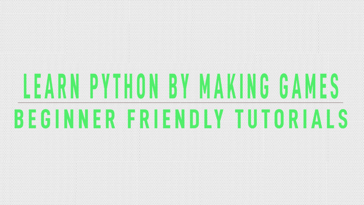 Level up with Python Game Development | Skillshare Student Project