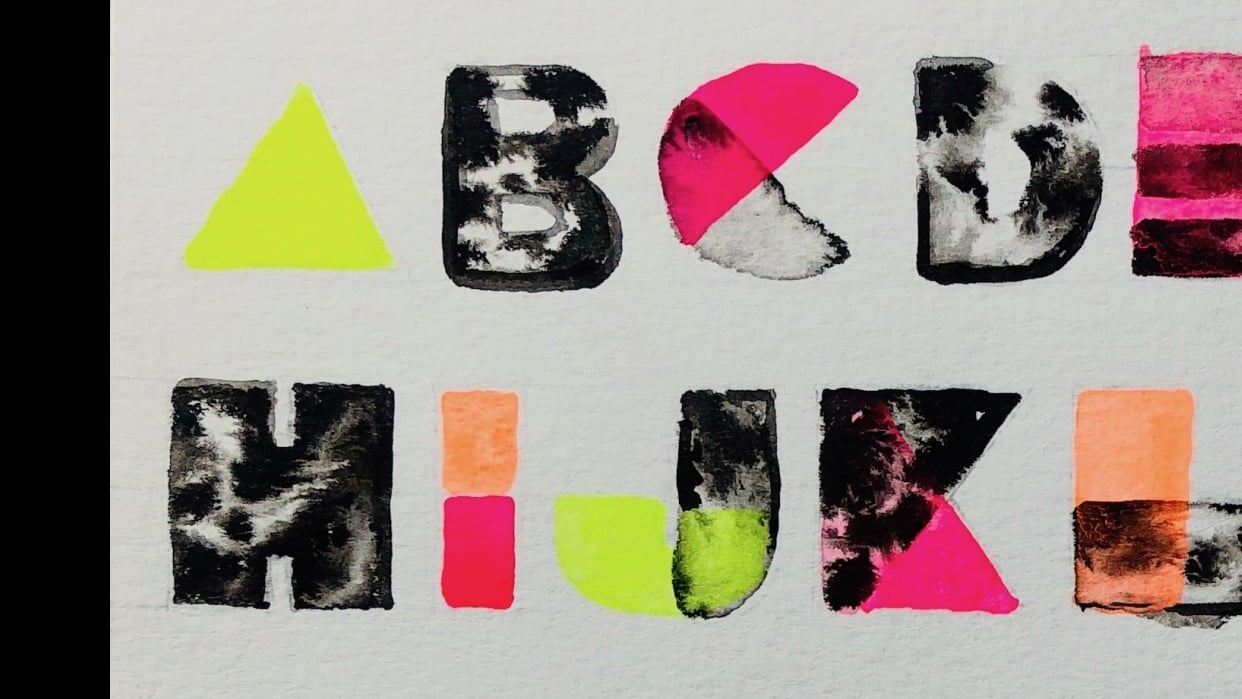 #Neon #Lettering | Skillshare Student Project