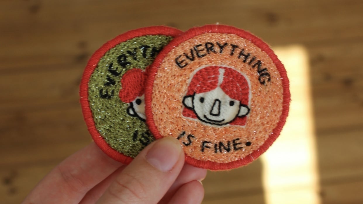"Everything is fine" Patches | Skillshare Student Project