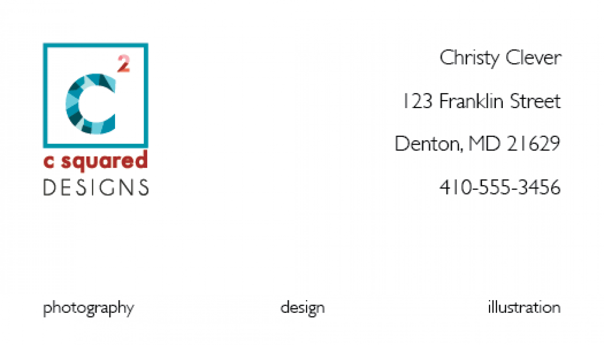 C-Squared Business Card | Skillshare Student Project