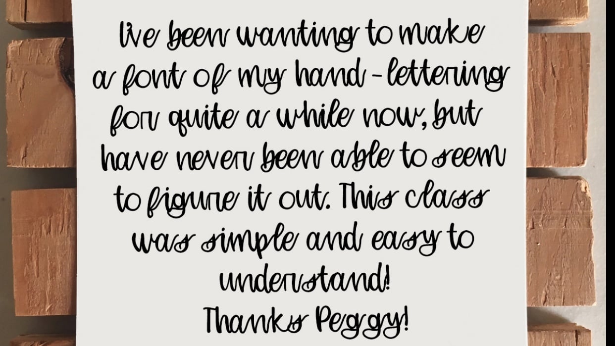 Sandy Seagulls, a hand-lettered font | Skillshare Student Project