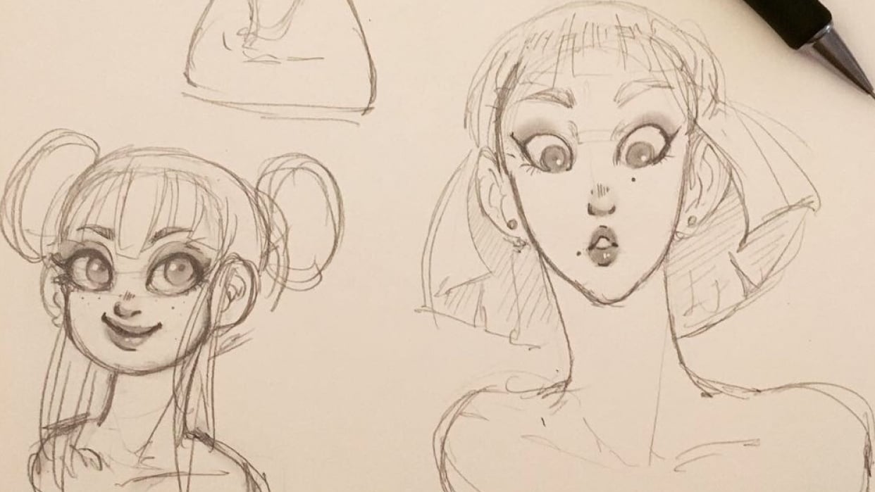 3 Female Character Practices | Skillshare Student Project