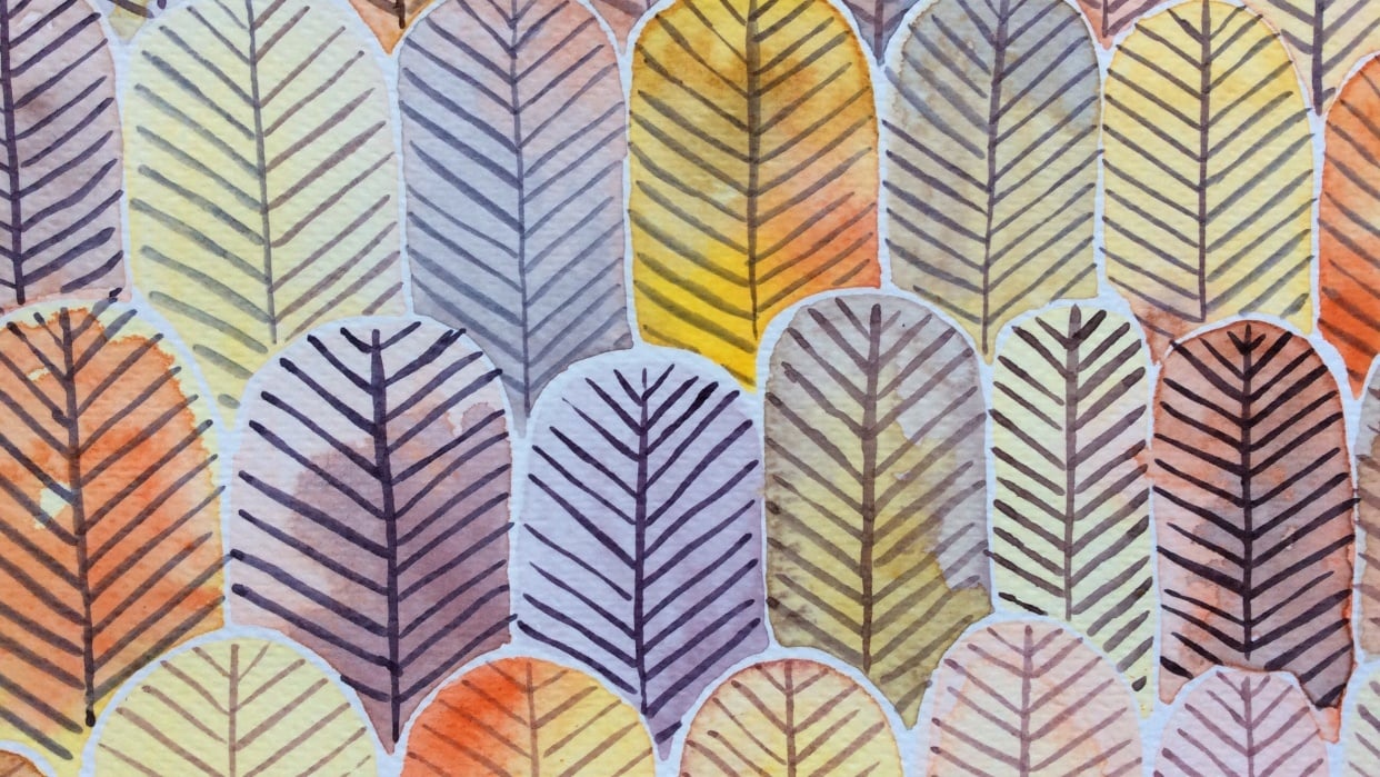 Autumn inspired feather forest | Skillshare Student Project