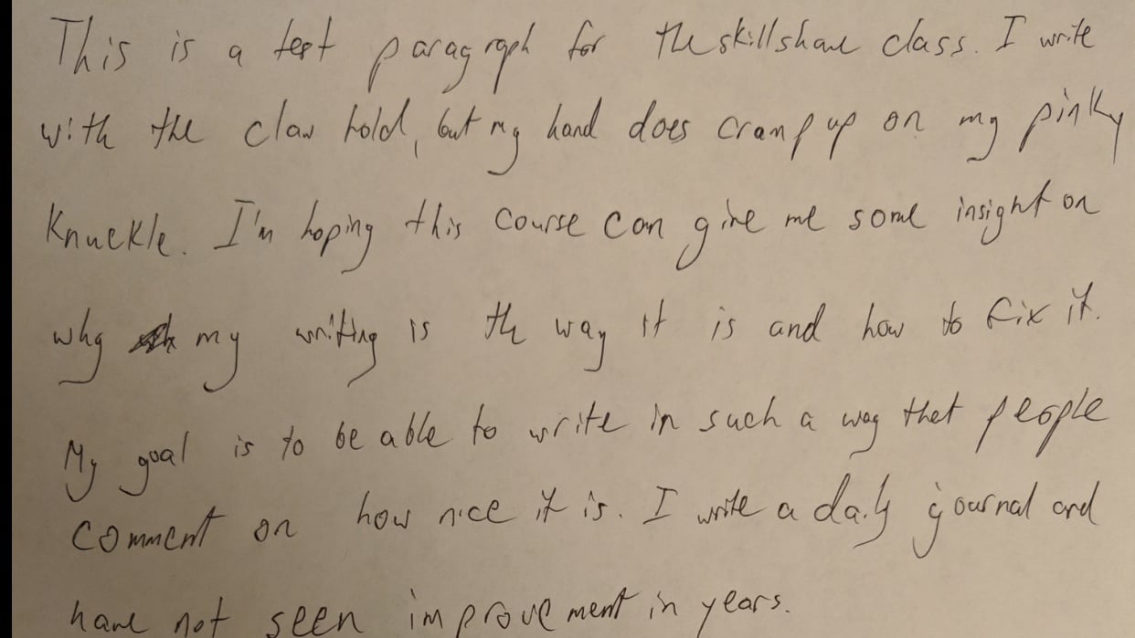 handwriting-before-sample-paragraph-skillshare-student-project
