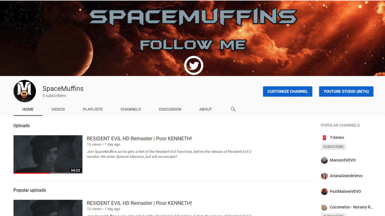 SpaceMuffins Gaming Channel | Skillshare Student Project