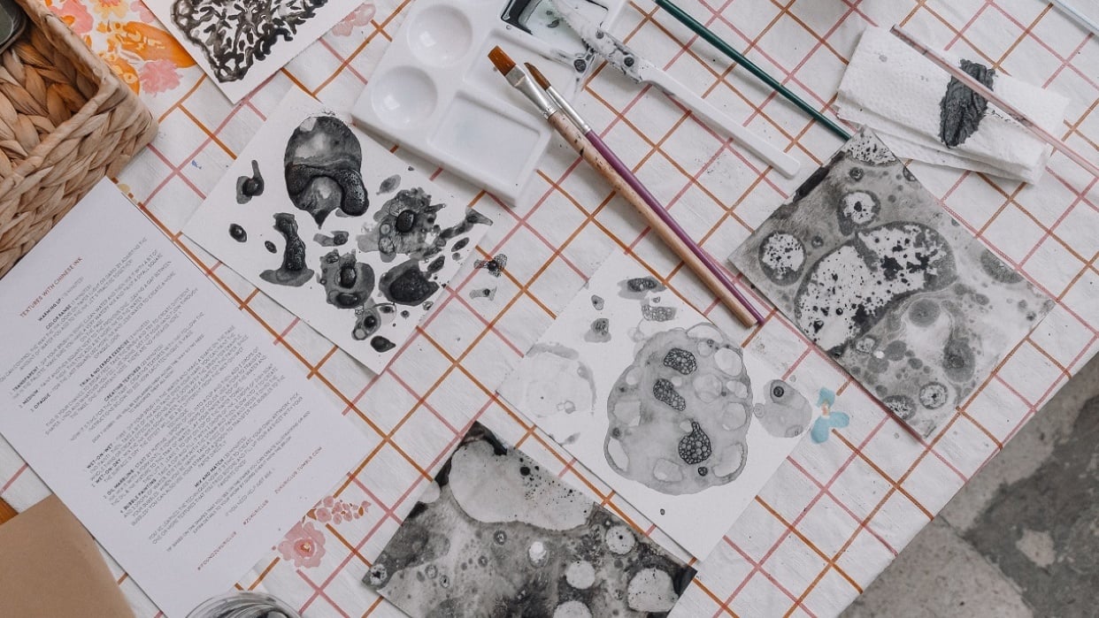 4 Fun Textures To Try With Chinese Ink | Skillshare Student Project