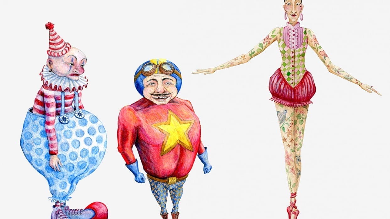 Circus Characters - exploring shapes | Skillshare Student Project