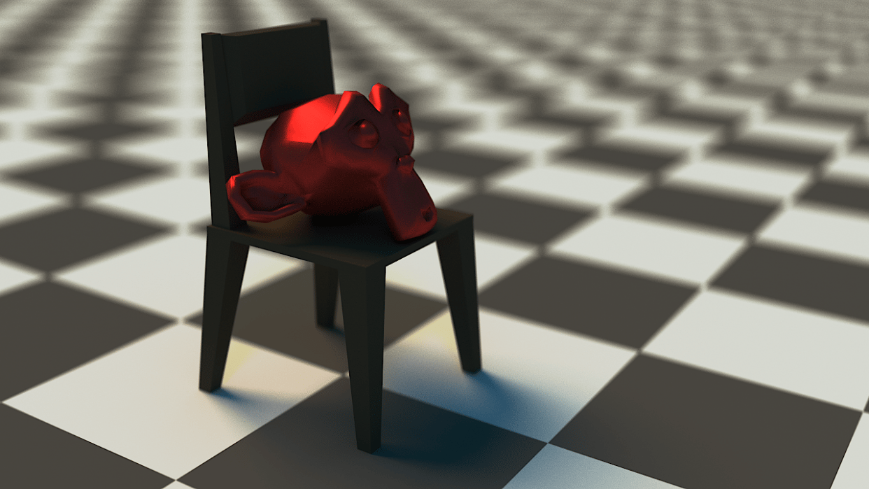 Monkey head - my first blender render | Skillshare Student Project