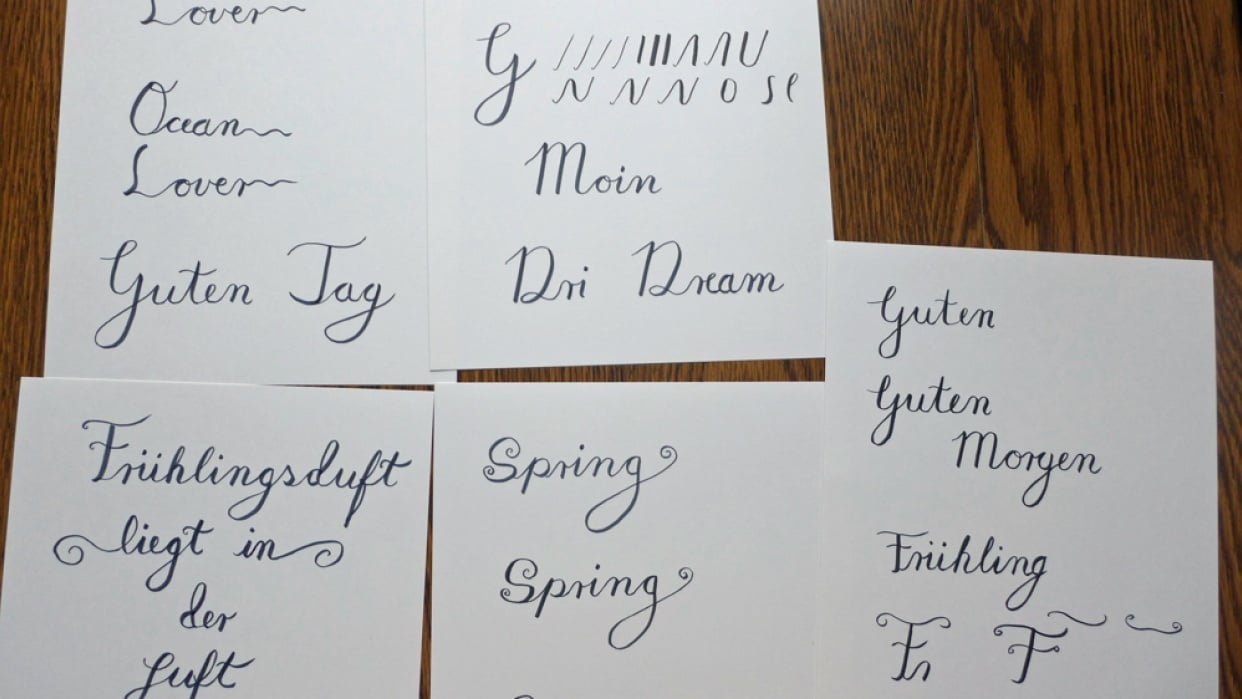 Practising Modern Brush Calligraphy | Skillshare Student Project