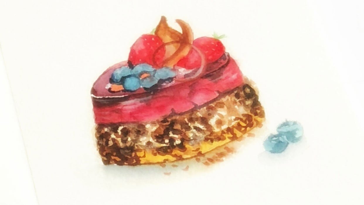 Watercolor Dessert | Skillshare Student Project