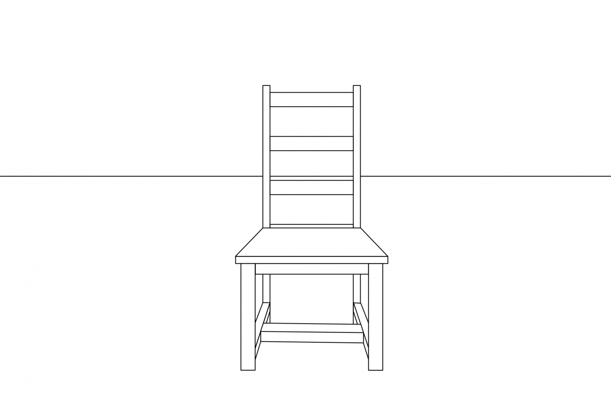 One Point Perspective Chair | Skillshare Student Project