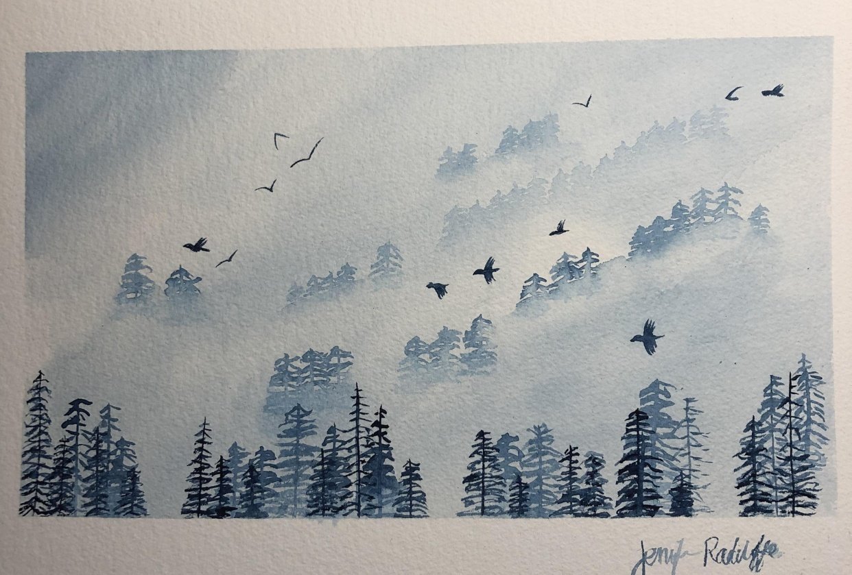 Misty pines | Skillshare Student Project