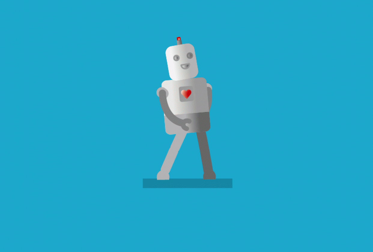 Robot Animation Gif | Skillshare Student Project