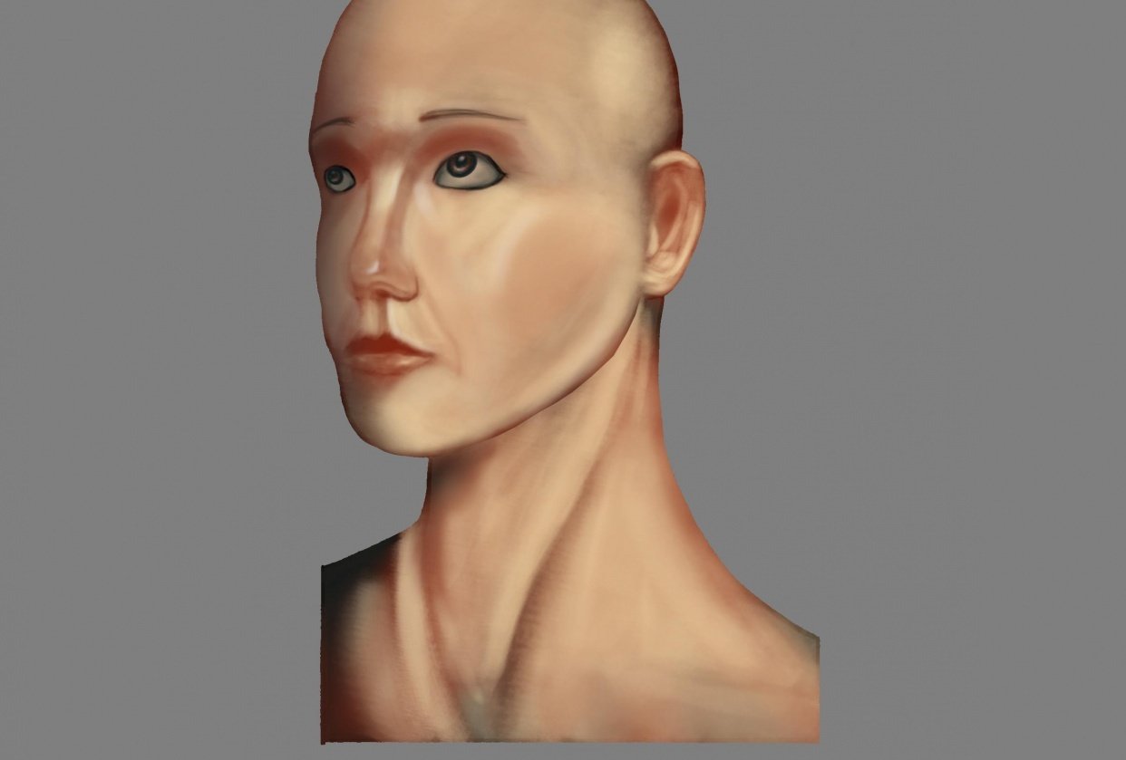 Woman head render | Skillshare Student Project