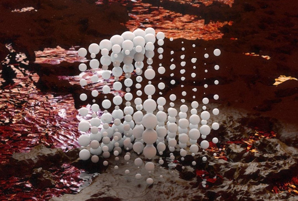 Spheres over chocolate-y landscape | Skillshare Student Project