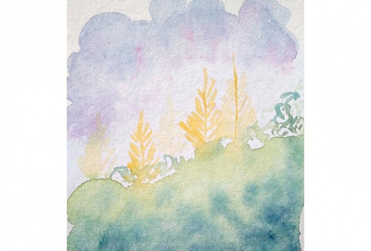 Tiny glowing pine trees | Skillshare Student Project