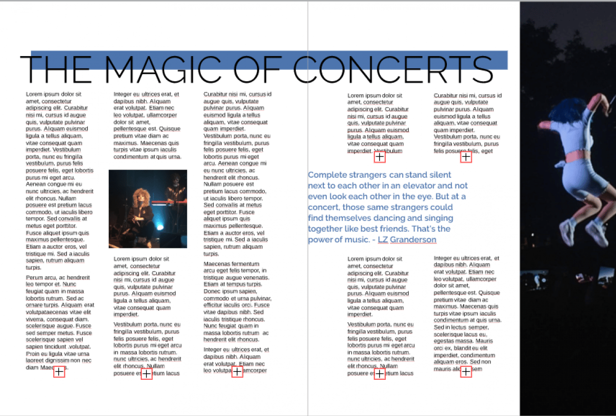 ''magic of concerts" graphic design attempt | Skillshare Student Project