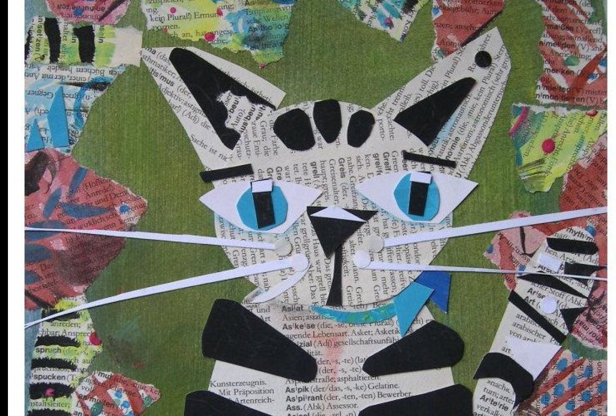 Kids Art Collage: Create a Cute Cat Collage | Skillshare Student Project