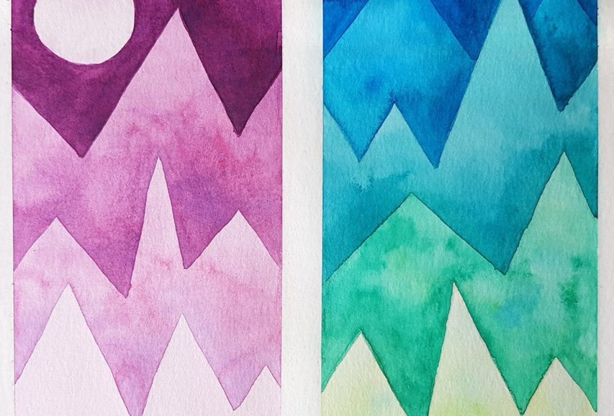 Negative Space Mountains | Skillshare Student Project