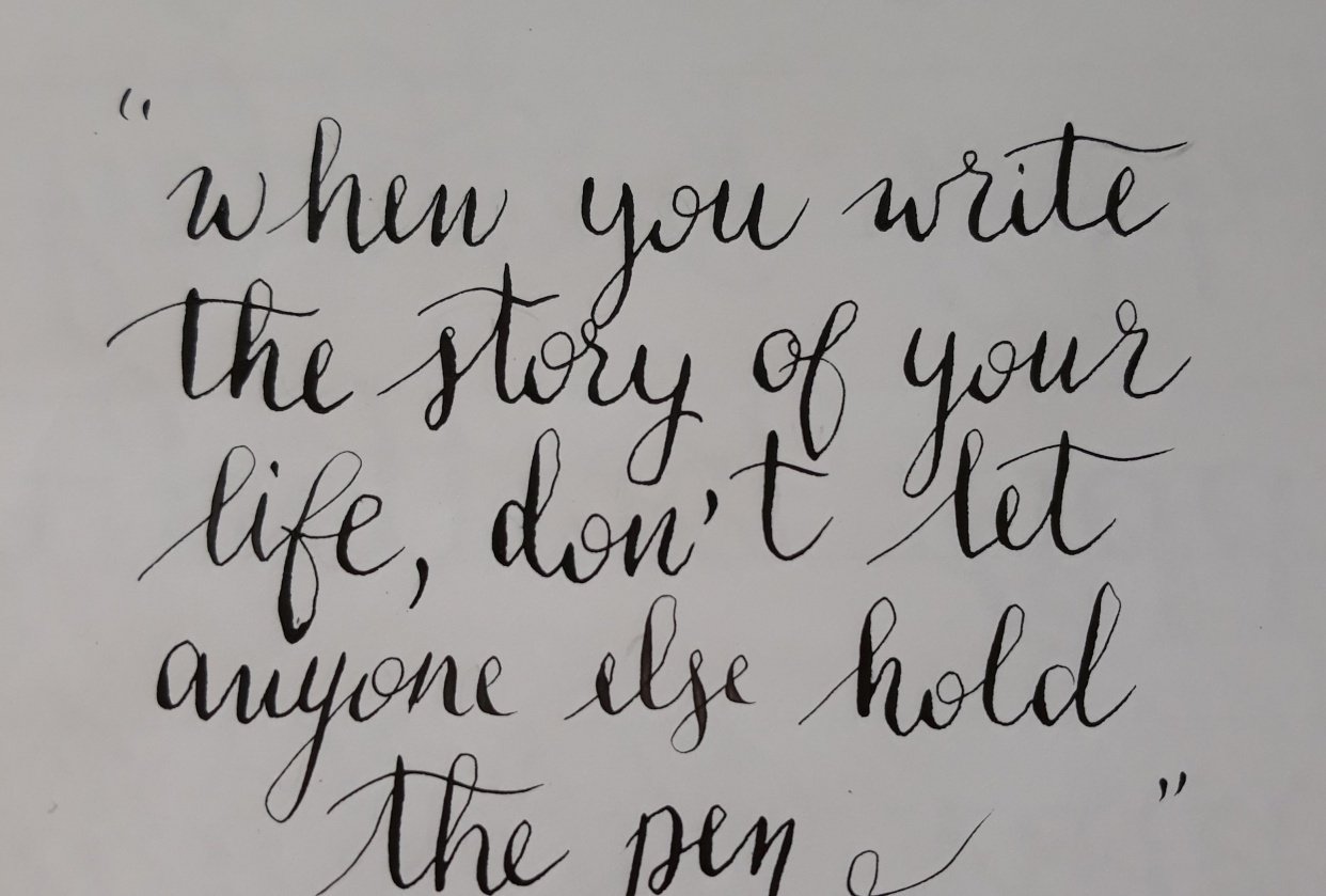 Calligraphy quote | Skillshare Student Project