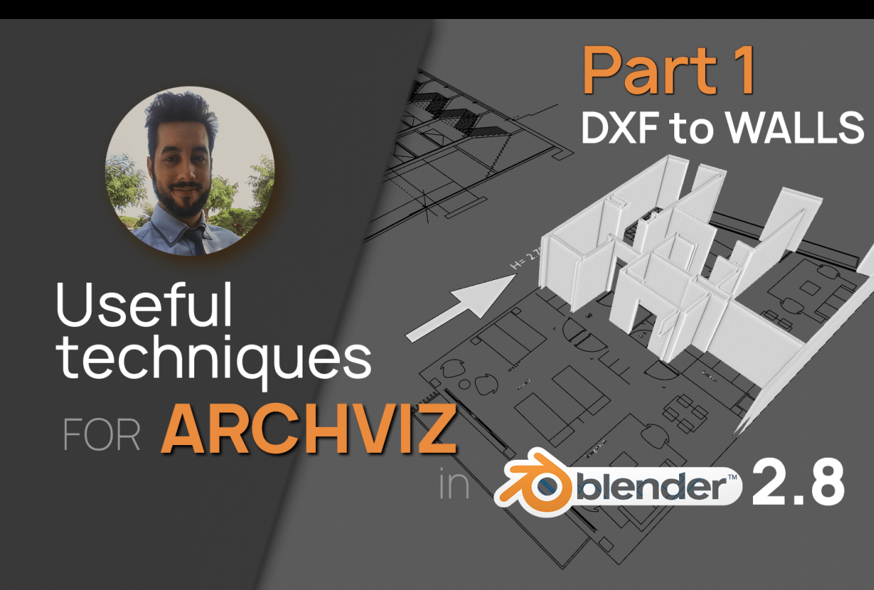Archviz in Blender 2.80 / Class 1: from DXF to Walls | Skillshare Student Project