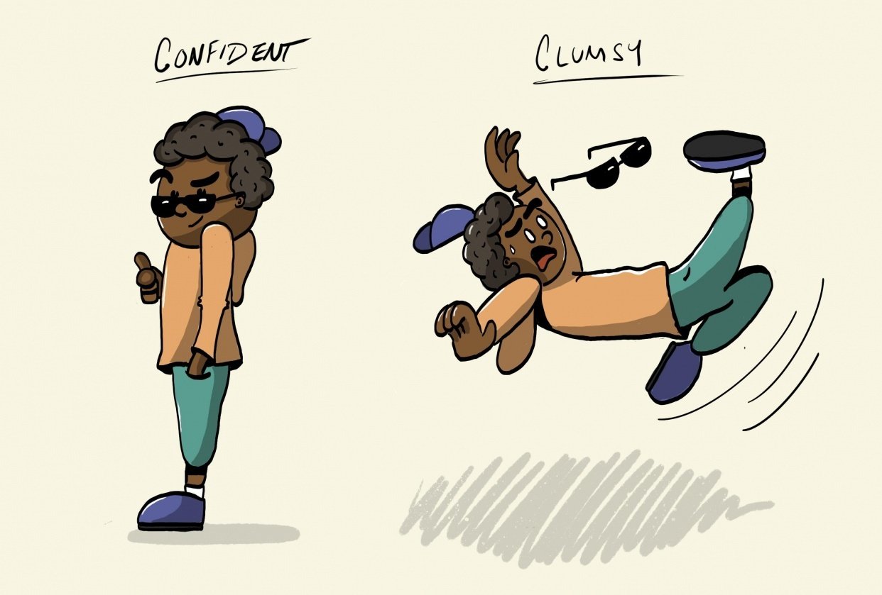 Confident | Clumsy | Skillshare Student Project