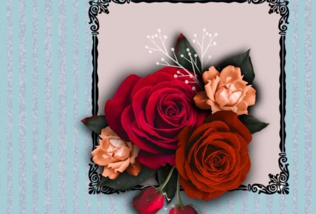 Vintage Framed Roses | Skillshare Student Project