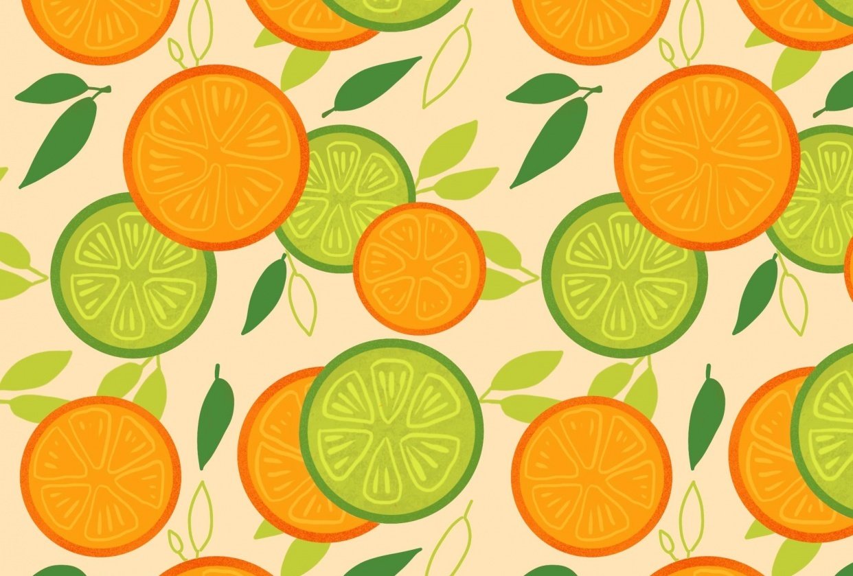 Citrus pattern | Skillshare Student Project