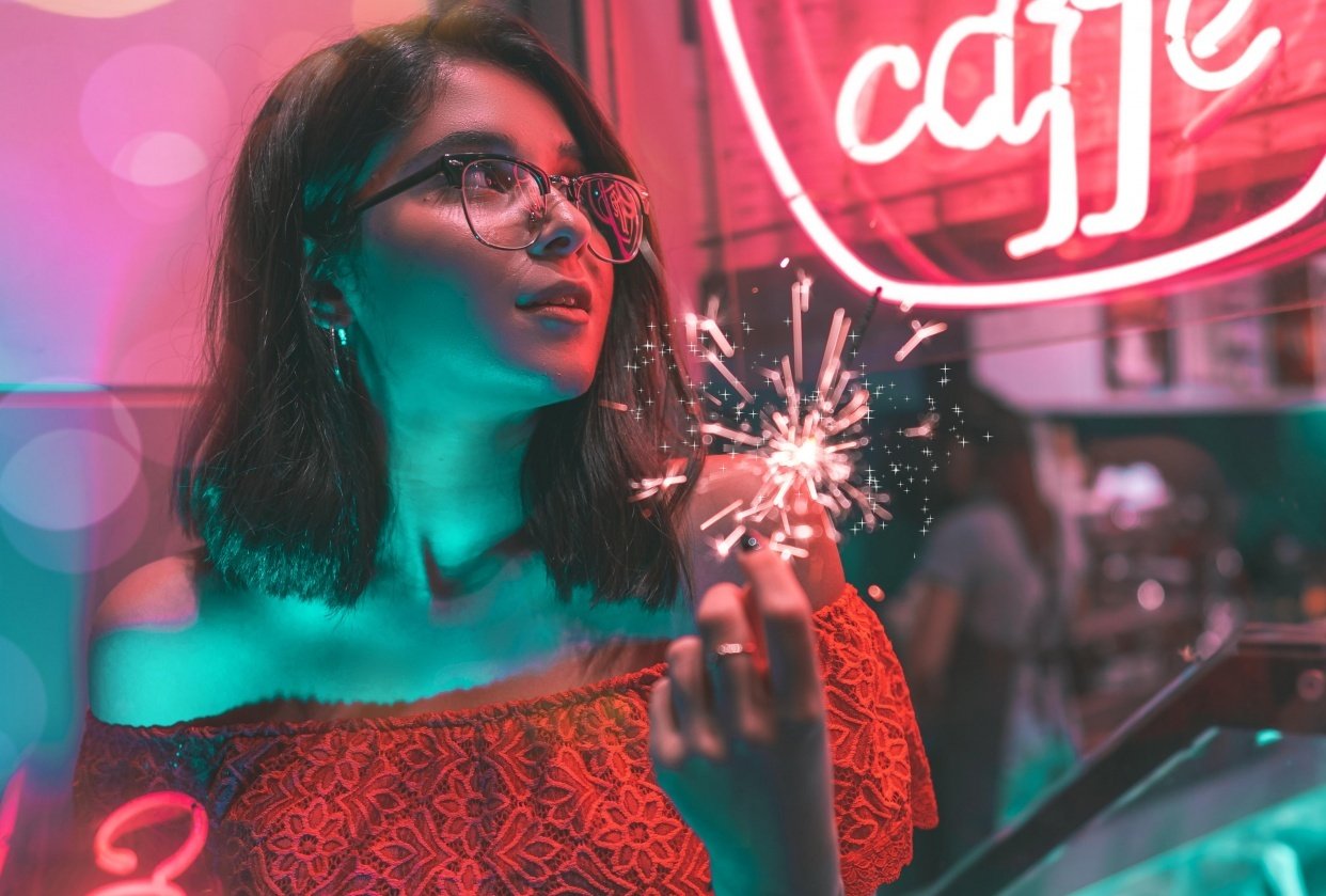 My neon before & after | Skillshare Student Project