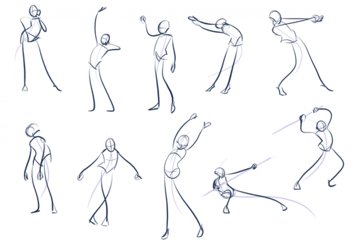Drawing dynamic gestures with Christine Nishiyama | Skillshare Student ...