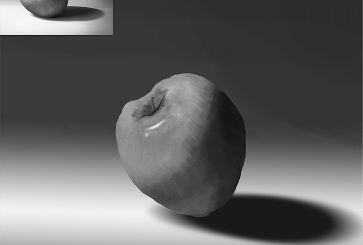 Grey-Scale Apple | Skillshare Student Project