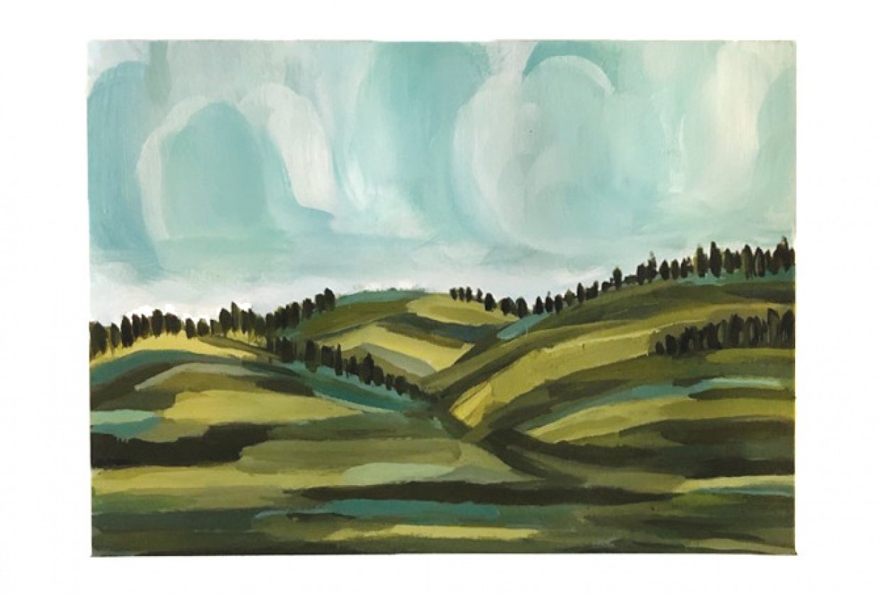 layered landscape | Skillshare Student Project