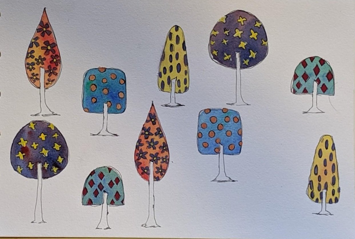 Funky trees | Skillshare Student Project