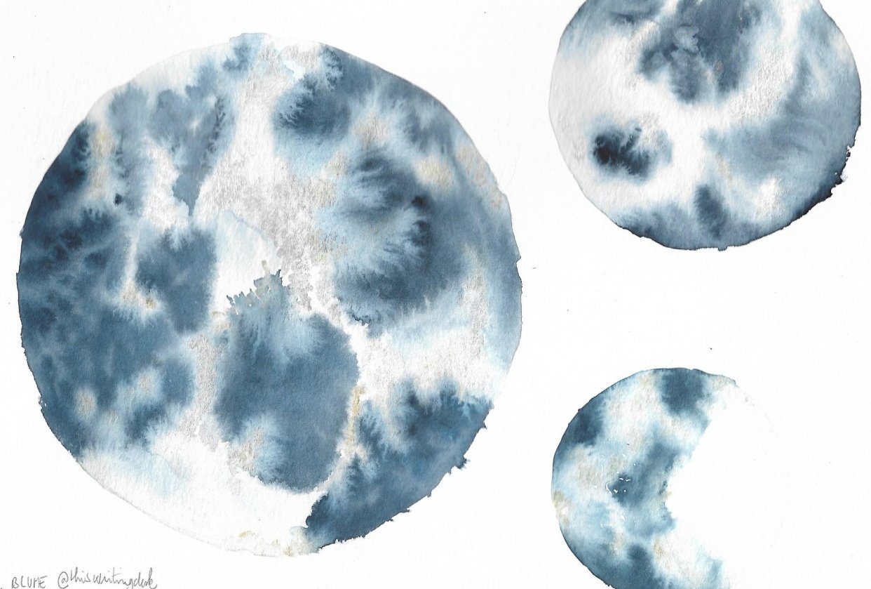 Watercolor Basics: The Moon + The Wet-on-Wet Technique | Skillshare Student Project
