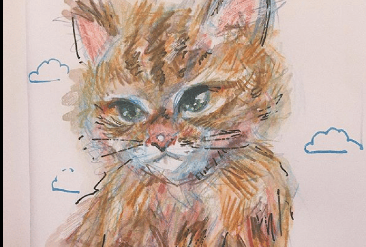drawing of a cat | Skillshare Student Project