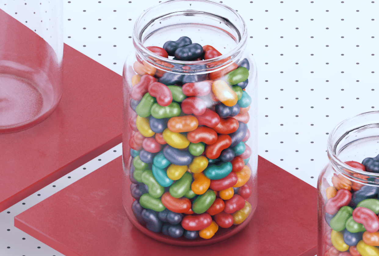 My Jelly Bean render | Skillshare Student Project
